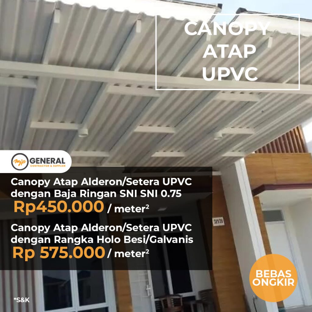 Canopy Atap uPVC – PT Menara Jaya Persada